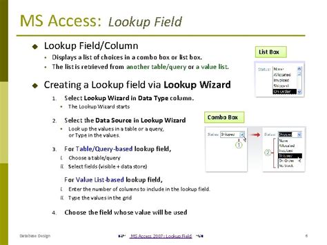 db implementation ms access tables rdb implementation overview