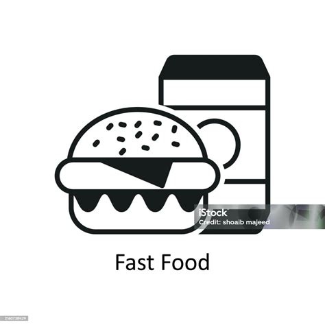 패스트 푸드 벡터 솔리드 디자인 일러스트 레이 션 흰색 배경 Eps 10 파일에 기호 건강하지 못한 생활방식에 대한 스톡 벡터 아트 및 기타 이미지 건강하지 못한 생활