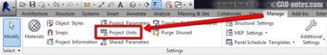 Working With Revit Project Units And Annotation Units Cadnotes