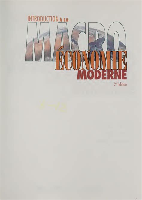 Solution Introduction La Macro Conomie Moderne By Michael Parkin Robin Bade Beno T Carmichael Z
