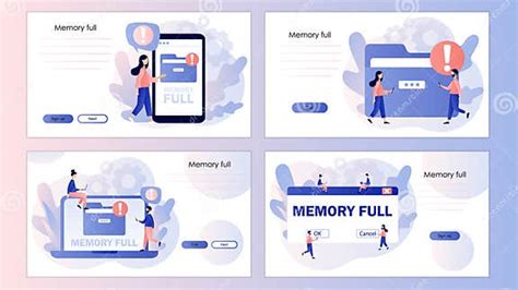 Memory Space Full Notification Cleaning Mobile Phone Or Computer