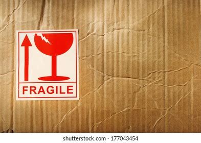 Fragile Label On Cardboard Box Stock Photo Shutterstock
