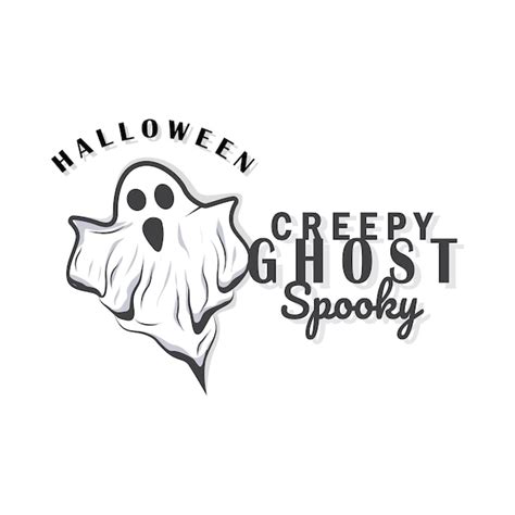 Premium Vector Spooky Fly Ghost Logo Simple Minimalist Vintage Scary
