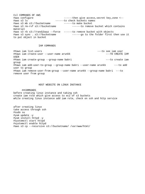 cli commands of aws pdf computers