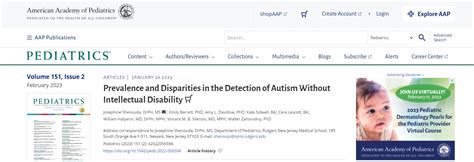 📚ახალი ინფორმაცია აუტიზმის შესახებ კვლევა გამოქვეყნდა 2023 წლის 26 იანვარს ჟურნალში „pediatrics