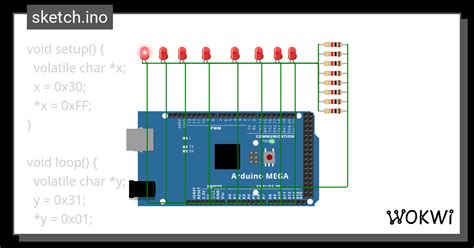 LED SWITCH ON Copy Wokwi ESP32 STM32 Arduino Simulator