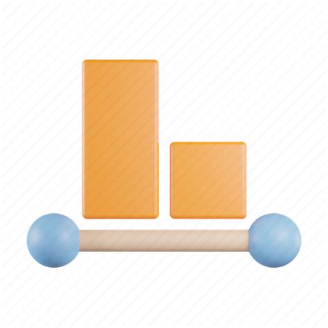 Align Bottom Alignment Down Vertical Tool 3d Illustration Download On Iconfinder