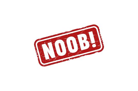 Premium Vector Noob Square Grunge Stamp