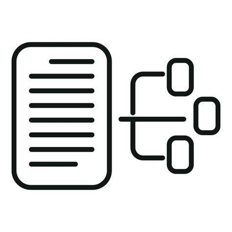 Data File Scheme Icon Outline Vector Cloud Process 36587358 Vector Art
