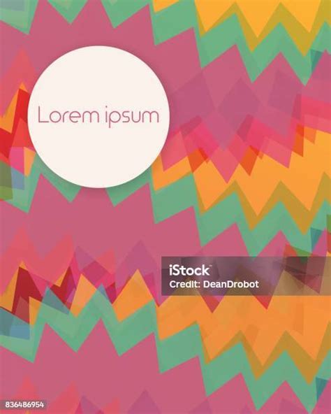 텍스트 위한 공간 기하학적 형형색색 지그재그 배경입니다 벡터 일러스트 레이 션 0명에 대한 스톡 벡터 아트 및 기타 이미지 0명 개념 개념과 주제 Istock