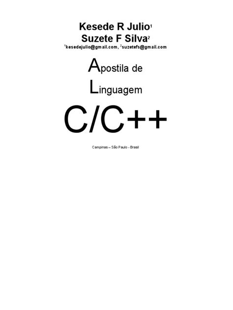 Linguagem De Programação C Download Grátis Pdf C Linguagem De