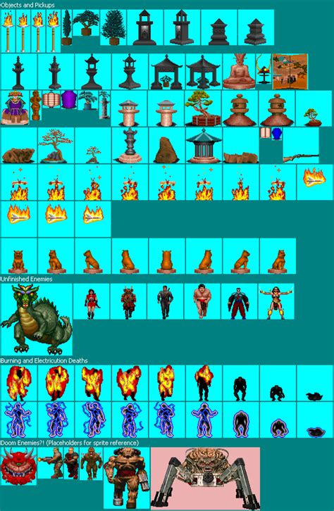 Miscellaneous Shadow Warrior Prototypes Ms Dos The Spriters