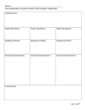 Text Dependent Analysis By Amber S Attic Teachers Pay Teachers