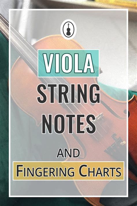 Viola String Notes And Fingering Charts Viola Strings Viola Lessons Viola