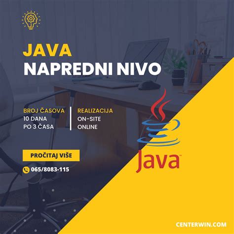 Java Programiranje Napredni Nivo ☕ Center Win
