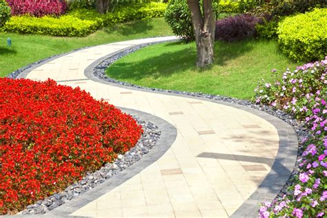 Sidewalk Landscaping With Rocks Flagstone Walkway Rock And Boulder