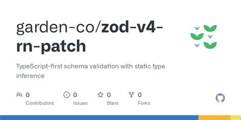 Github Garden Cozod V4 Rn Patch Typescript First Schema Validation