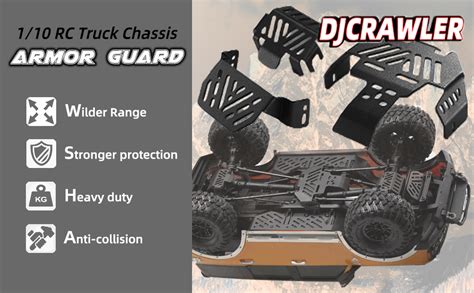 Djcrawler 110 Rc Chassis Armor Set For Trx 4 Sport Car