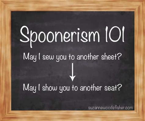 Friday Fun Spoonerisms Suzanne Woods Fisher Friday Fun Spoonerisms Suzanne Woods Fisher