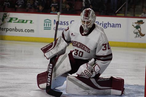 Skillings Michael Hrabal Is Running Away With The Starting Goaltender Position Massachusetts