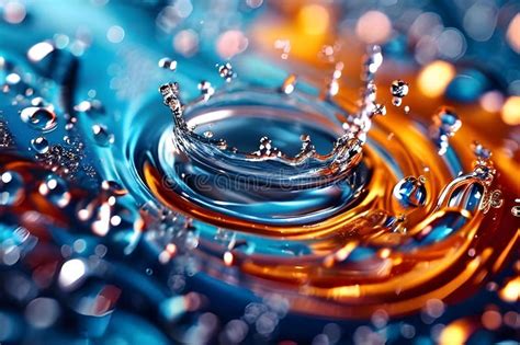 Ai Generated Illustrations For The Concept Of Physics On The Topic Of Fluid Dynamics Stock