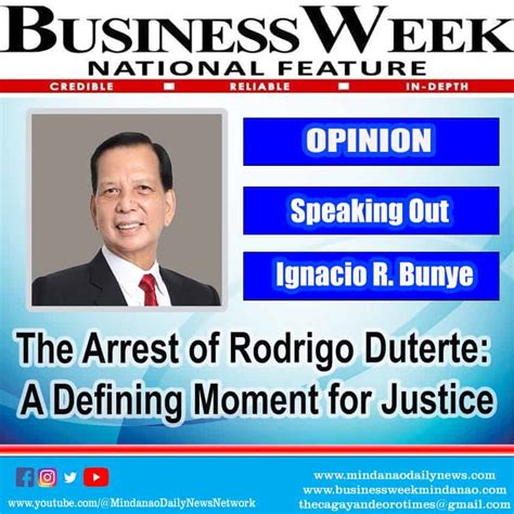 The Arrest Of Rodrigo Duterte A Defining Moment For Justice Business