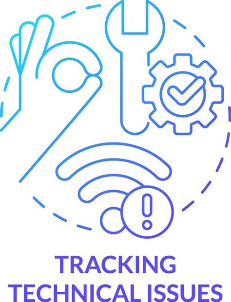 Tracking Technical Issues Blue Gradient Concept Icon Digital Learning Stress Abstract Idea Thin