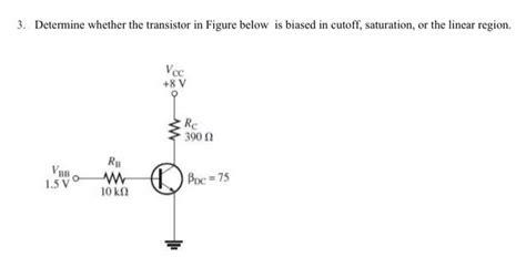 Solved Determine Whether The Transistor In Figure Below Chegg