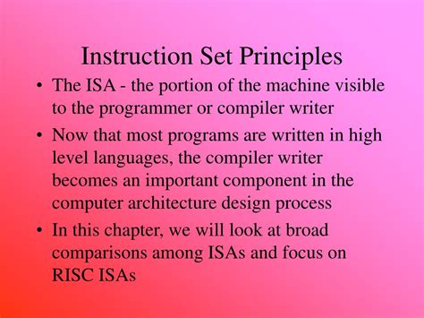 Ppt Instruction Set Principles Powerpoint Presentation Free Download