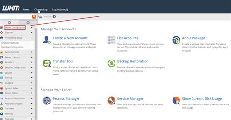 server time settings in web host manager whm hostwinds