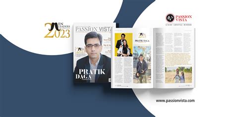 Pratik Daga Passion Vista Magazine
