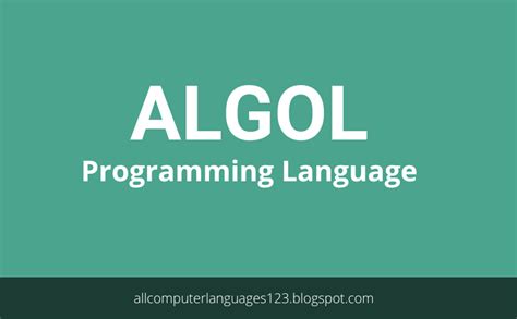 ALGOL Programming Languages