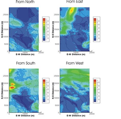 Amplification Maps From The 3d Simulations For Shallow Earthquakes At Download Scientific