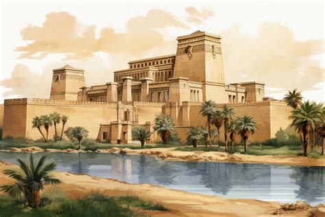 Ancient Egypt Palace Architecture Building Free Photo Illustration