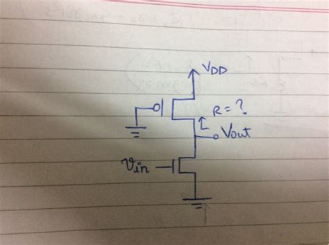 Mosfet Pseudo Nmos Inverter Electrical Engineering Stack Exchange