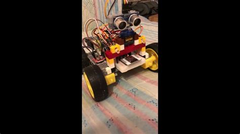 4wd Robot Auto Walking At Esp8266 Blynk Servo Sonar Hc Sr04 Youtube