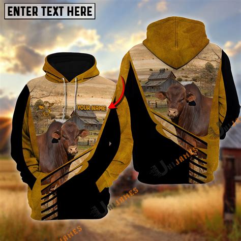Uni Lucky Beefmaster On Farm Personalized Name Hoodie Unijames