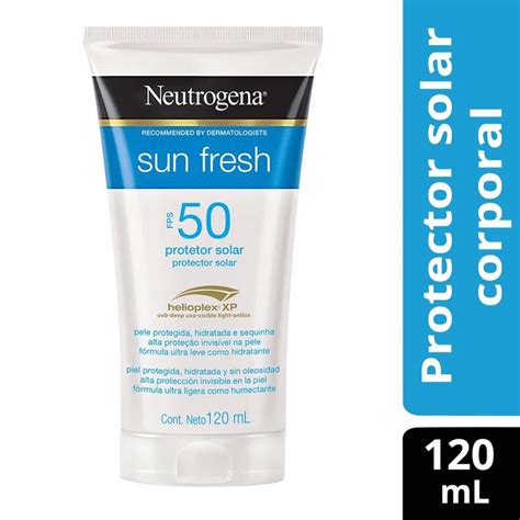 Neutrogena Protector Solar Corporal Sun Fresh Fps 50 120 Ml H E B México