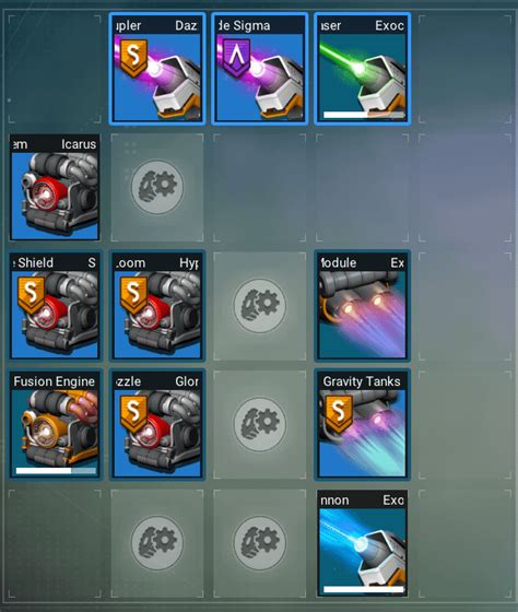 Not All Exocraft Upgrades Have That Border Around Them Are Their Bonuses Not Being Used By The