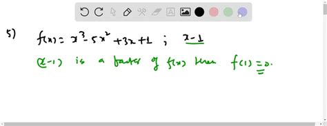 solved use the factor theorem and synthetic division to decide whether