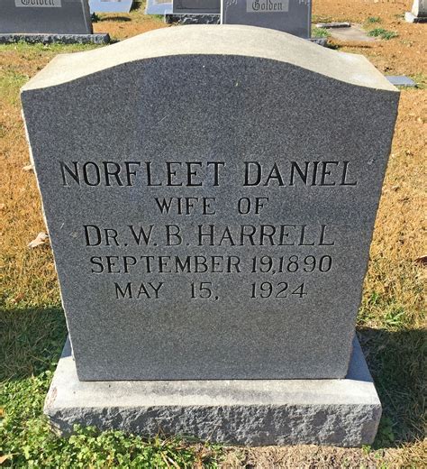 Norfleet Daniel Harrell 1890 1924 Memorial Find A Grave