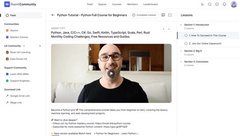 fluent community community plugin with a native course builder wp