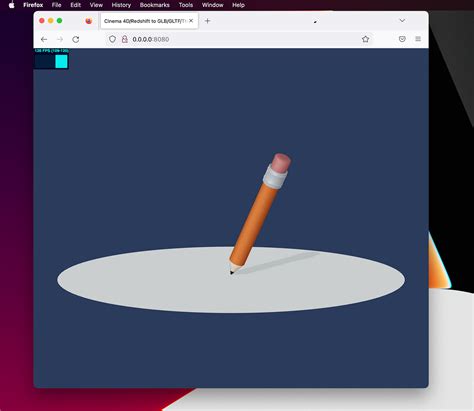 cinema 4d and redshift to gltf and three js medium