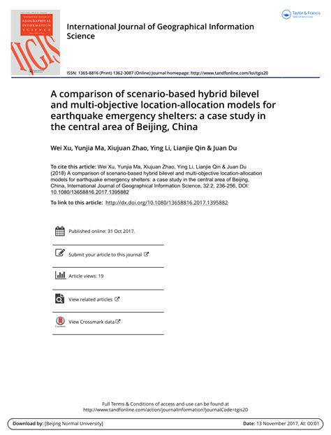 Pdf A Comparison Of Scenario Based Hybrid Bilevel And Multi Objective Location Allocation