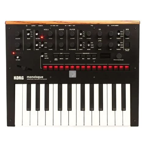 korg monologue monophonic analogue synthesizer black synth south