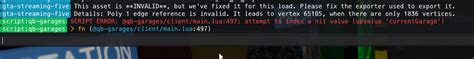BUG Impound Not Open Issue Qbcore Framework Qb Garages GitHub