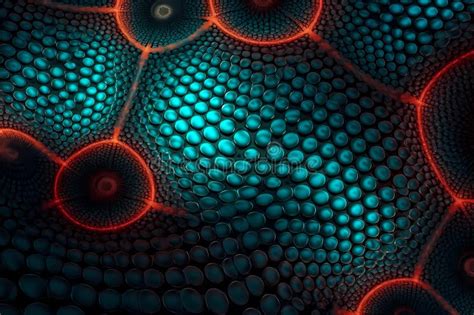 Nanotechnology Structure Of Hexagonal Nano Material Macro Abstract Futuristic Network Of