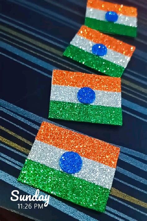 Best 13 Top 5 Diy India Tricolour Flag Badge Making Tutorial Using
