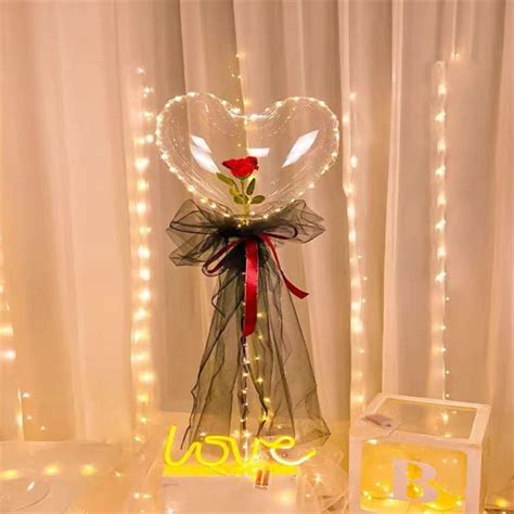유투미월드 ♥당일 출고♥ 싸더라 Led 풍선 하트 장미 꽃다발 Diy 세트 Up