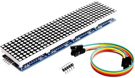 Módulo Matriz Max7219 4 Em 1 Para Arduino Vermelho Matriz De Led